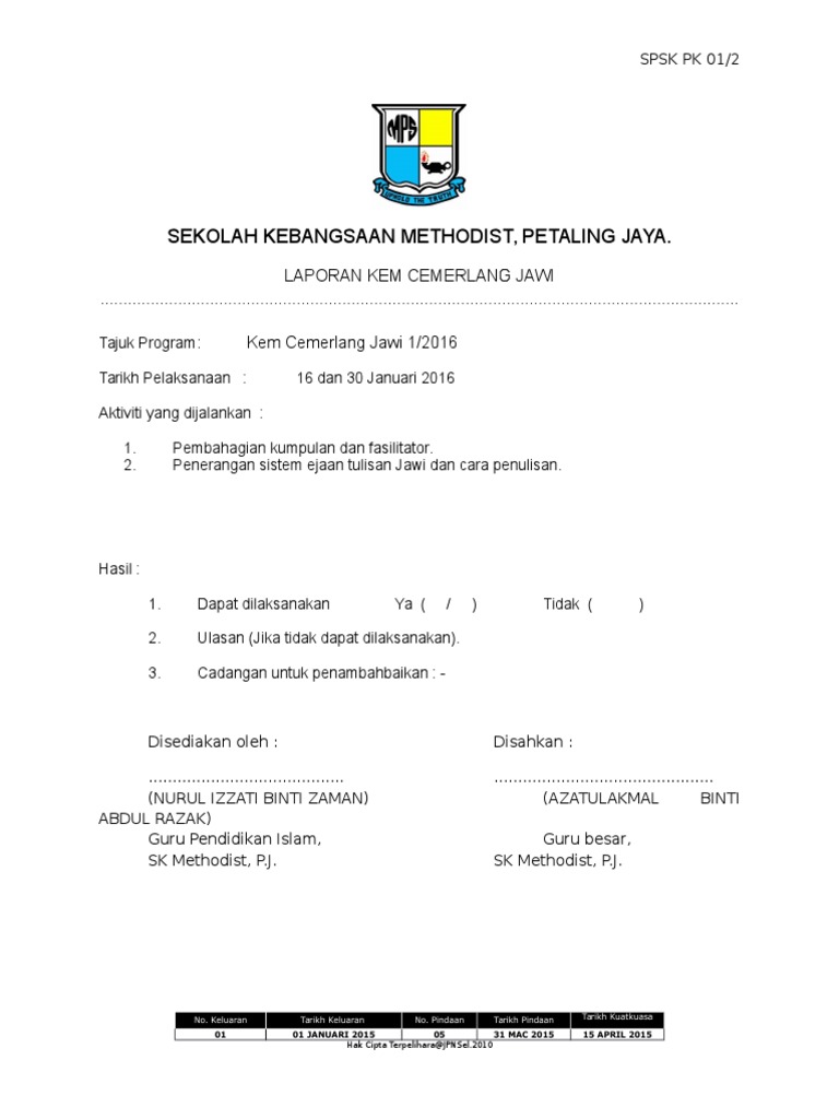 Laporan Kem Jawi | PDF