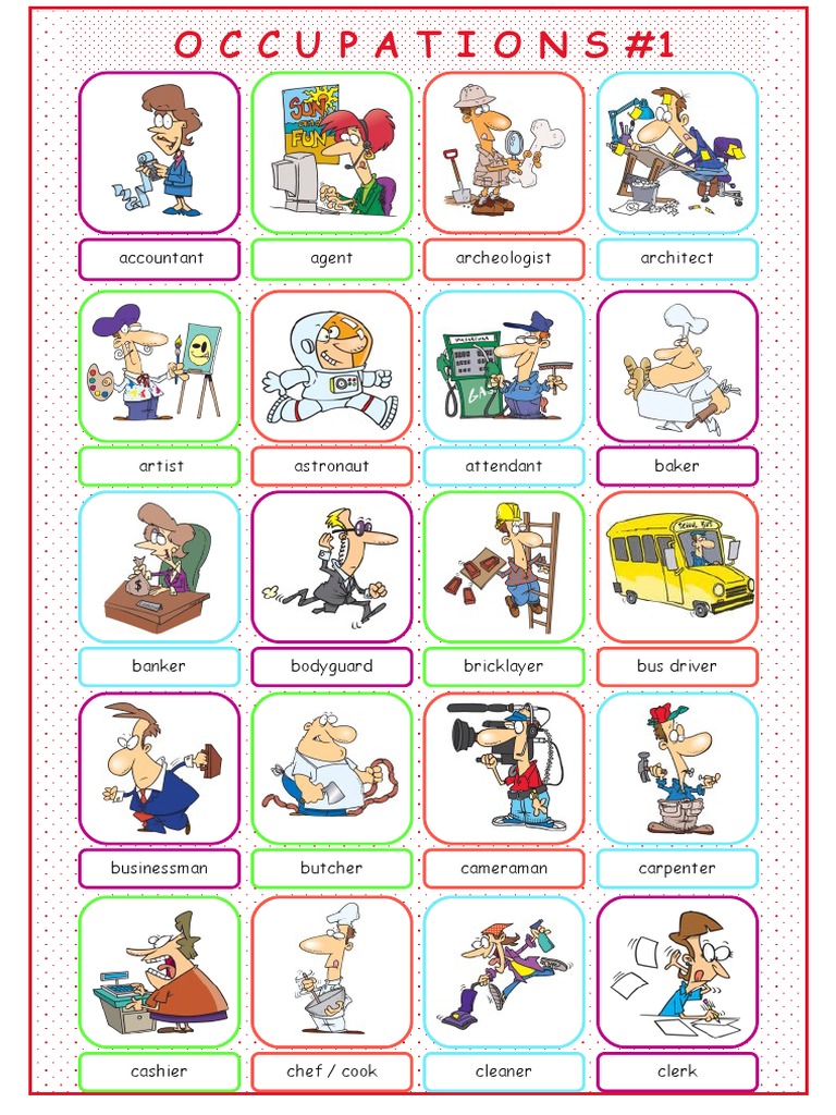 Occupations Picture Dictionary1 | PDF | Travel | Art