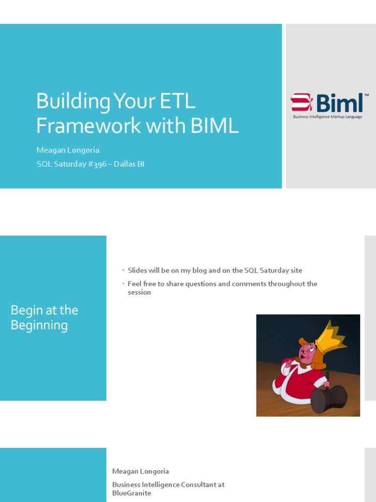 Building Your Etl Framework With Biml Pdf Microsoft Sql Server Data