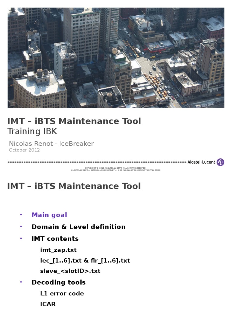 IMT - iBTS Maintenance Tool: Training IBK | PDF | Filename | Booting