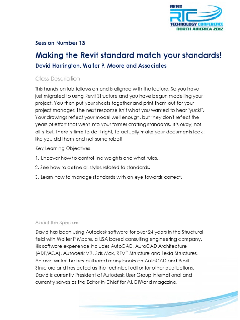S13 Making The Revit Standard Match Your Standards!-David Harrington ...