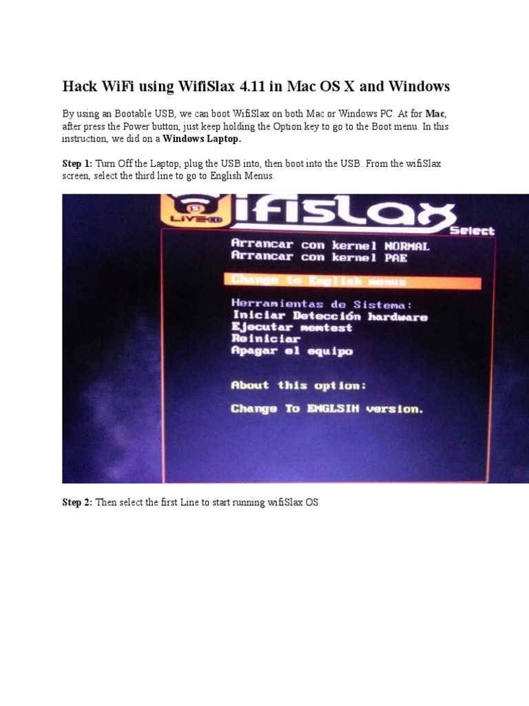 Hack WiFi Using WifiSlax | PDF | Wi Fi | Booting