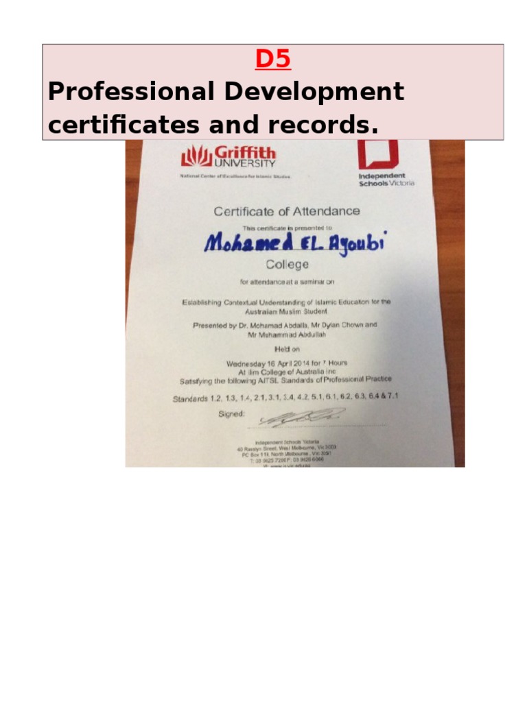 PD Certificate-Ilim | PDF