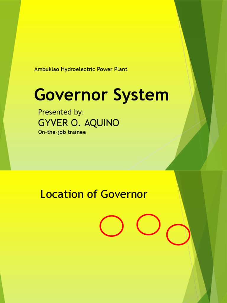 Ambuklao Hydroelectric Power Plant Governor System | PDF