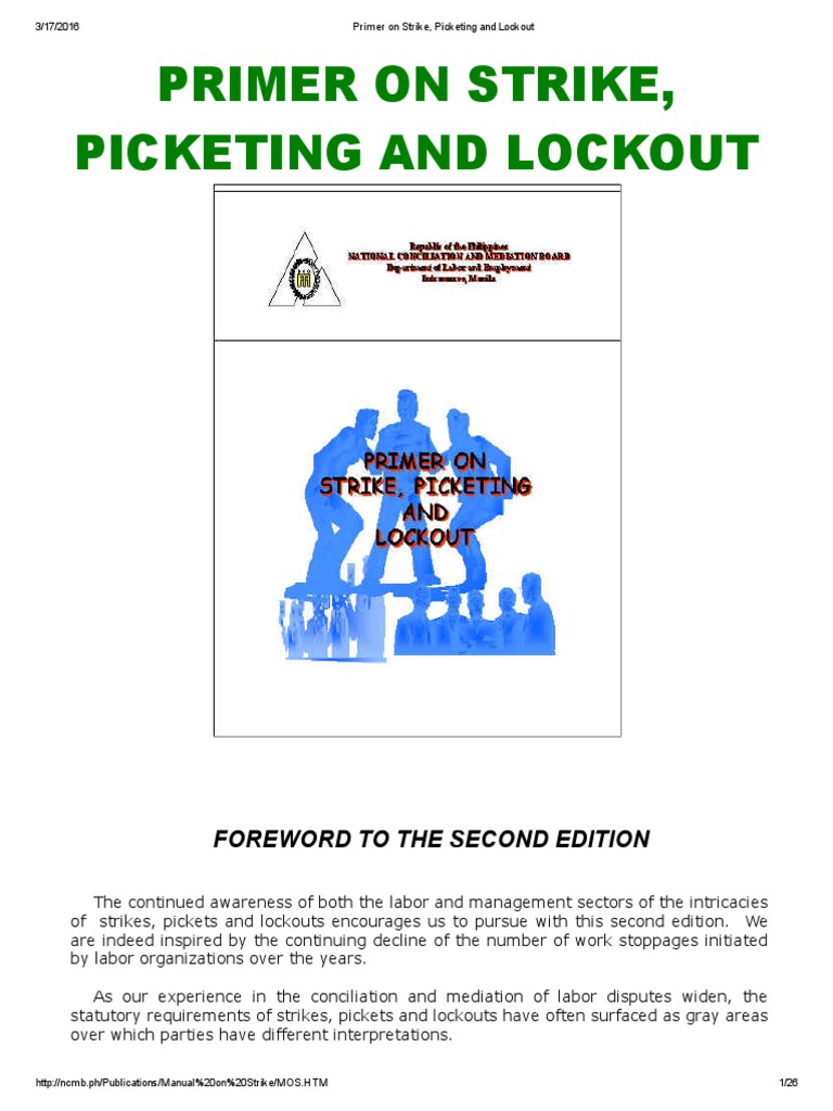 Strike, Picketing & Lockout Guide | PDF | Strike Action | Collective Bargaining