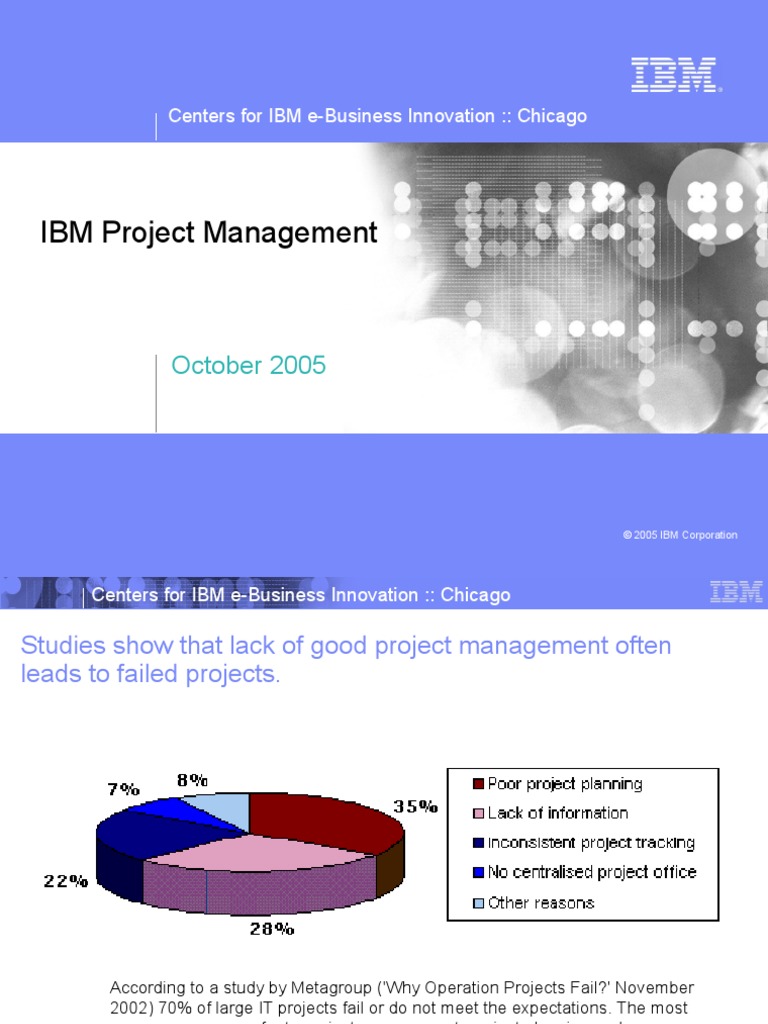 IBM Project Management: October 2005