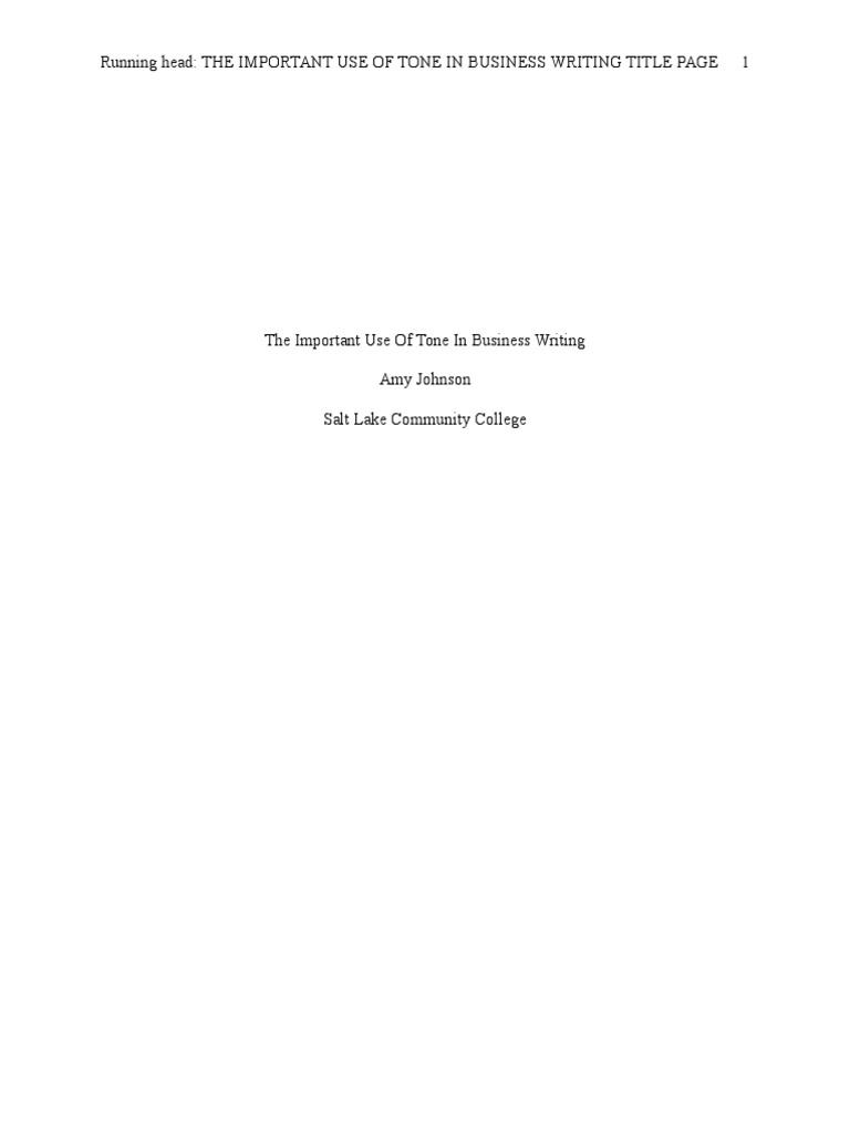 Mastering Tone in Business Writing | PDF | Behavioural Sciences | Semiotics