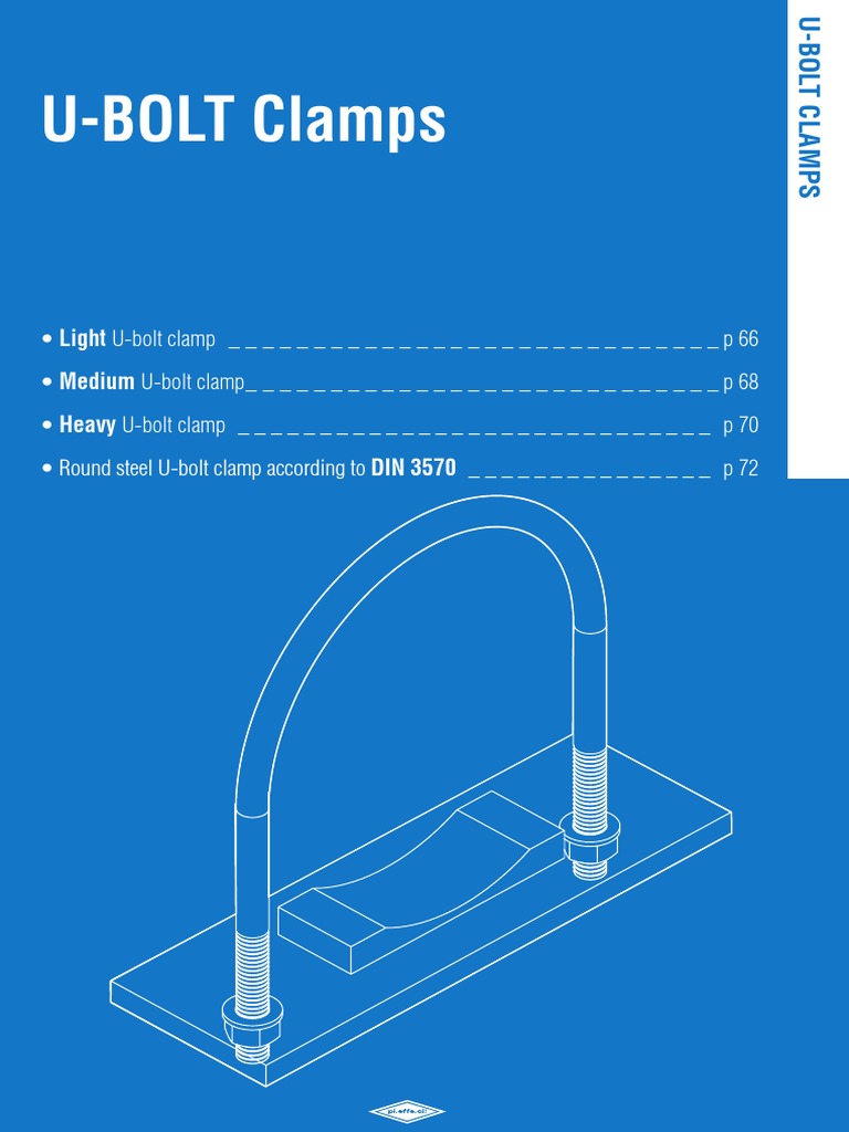 U-Bolt-Clamps Dimensional Catalog PDF | PDF | Pipe (Fluid Conveyance) | Materials
