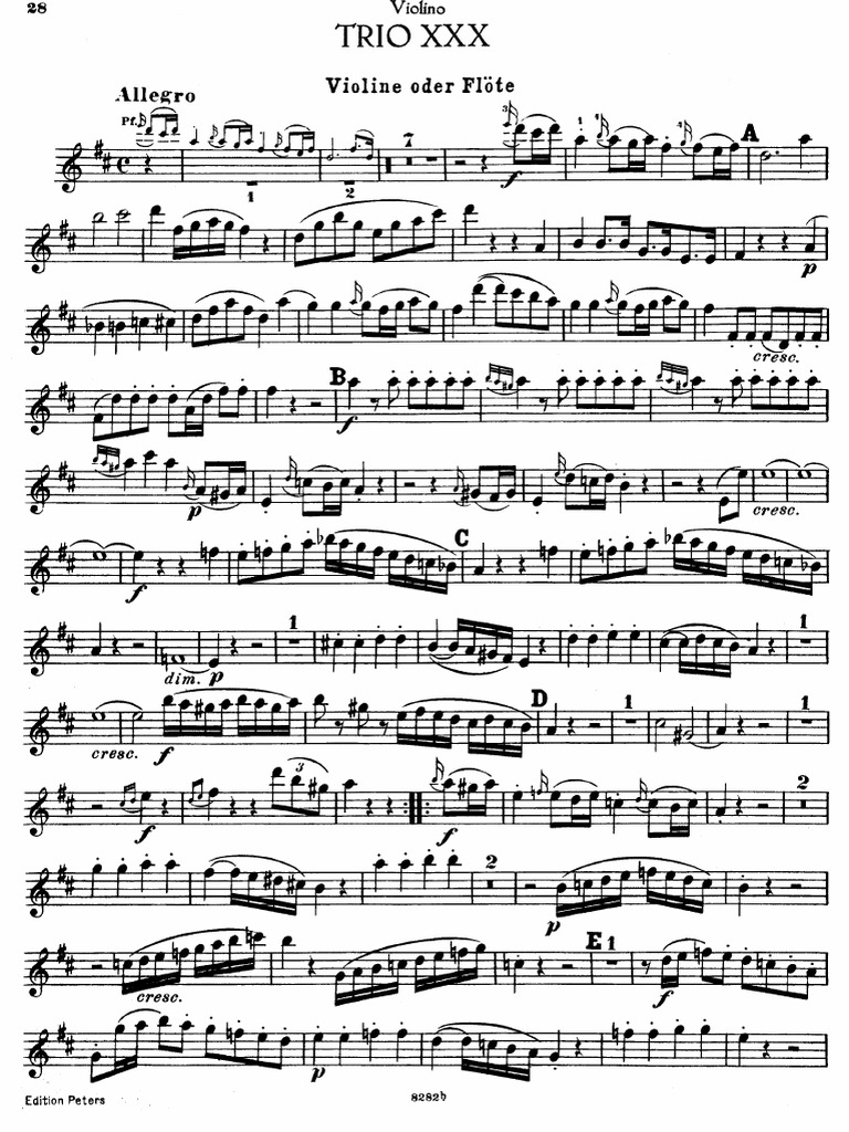 Classical Sheet Music for Violin | PDF