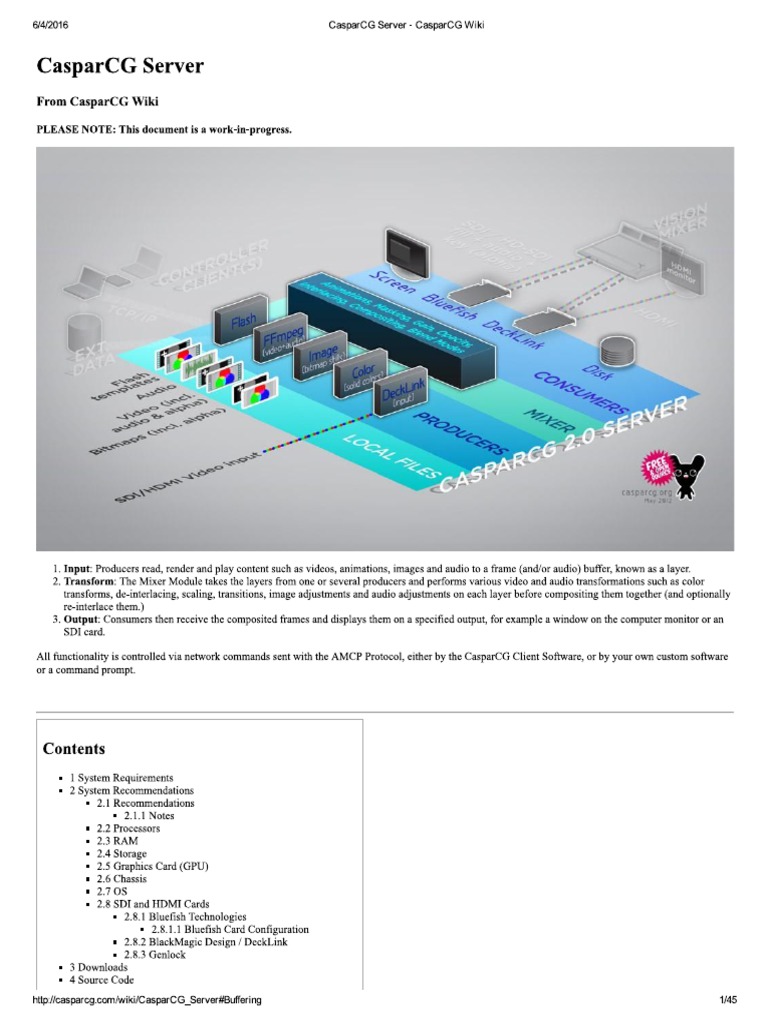 CasparCG Server - CasparCG Wiki | PDF