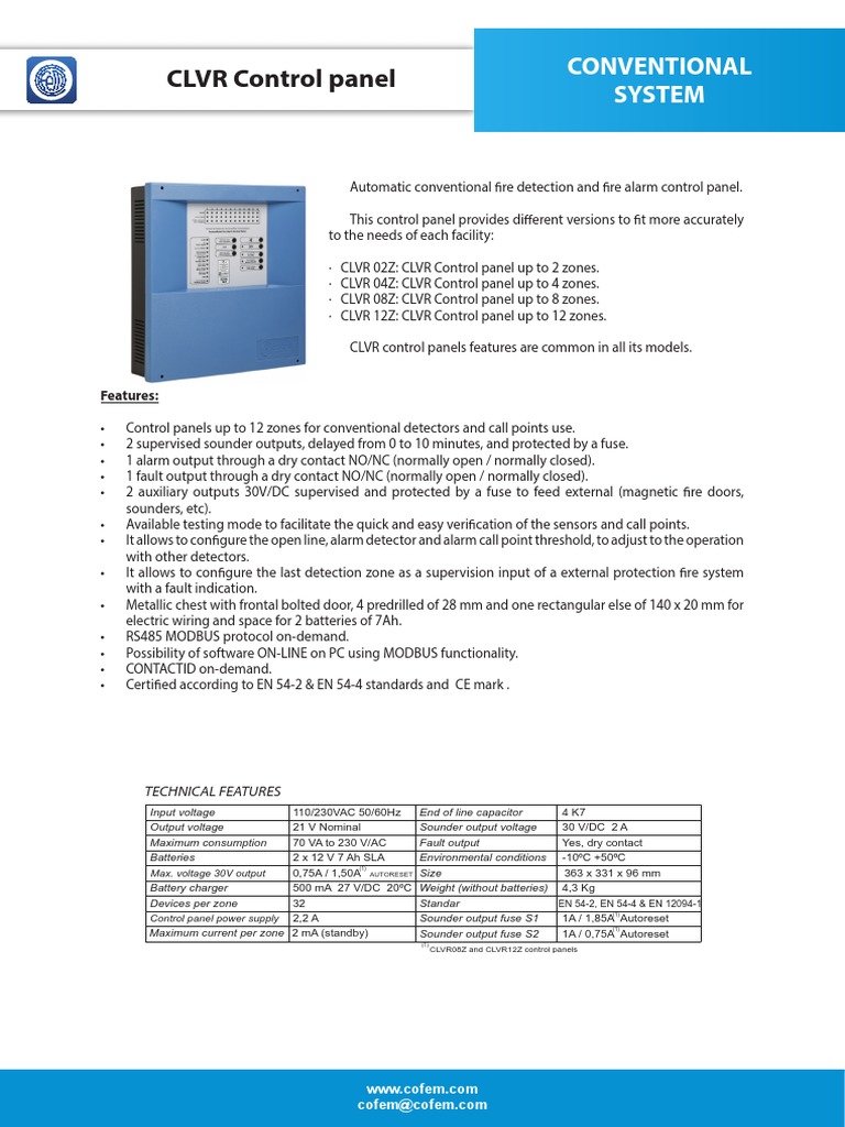 CLVR Control Panel: Conventional System | PDF | Power (Physics ...