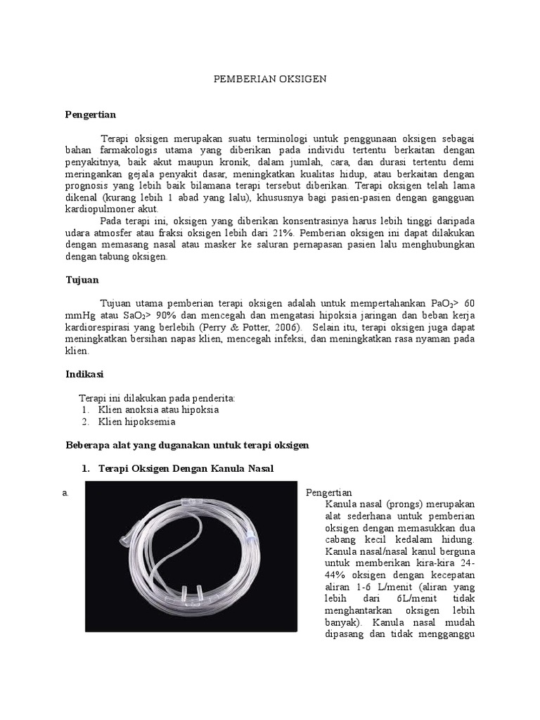 Panduan Terapi Oksigen | PDF | Kesehatan Holistik