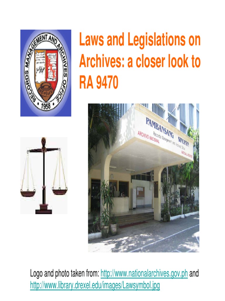 Archival of Records Ra 9470 | Archive | Records Management | Free 30 ...