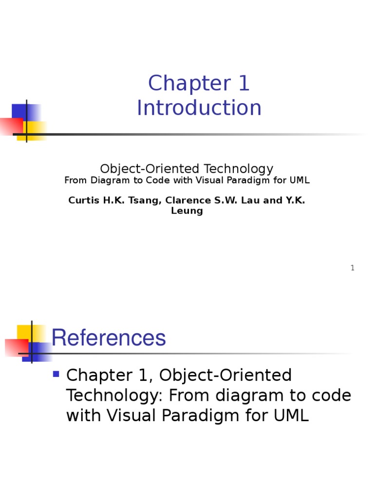 Object-Oriented Technology: From Diagram To Code With Visual Paradigm For UML | PDF | Conceptual ...