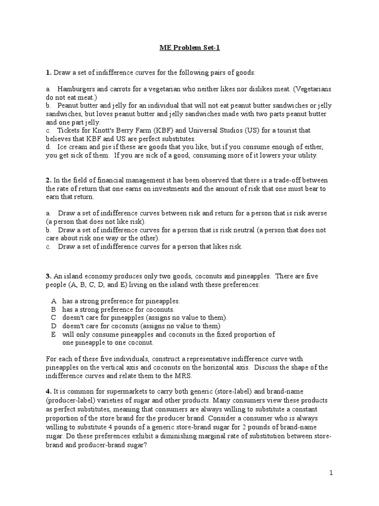 ME Problem Set-1 | PDF