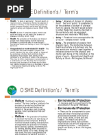 OSH Study Notes | PDF | Occupational Safety And Health | Safety