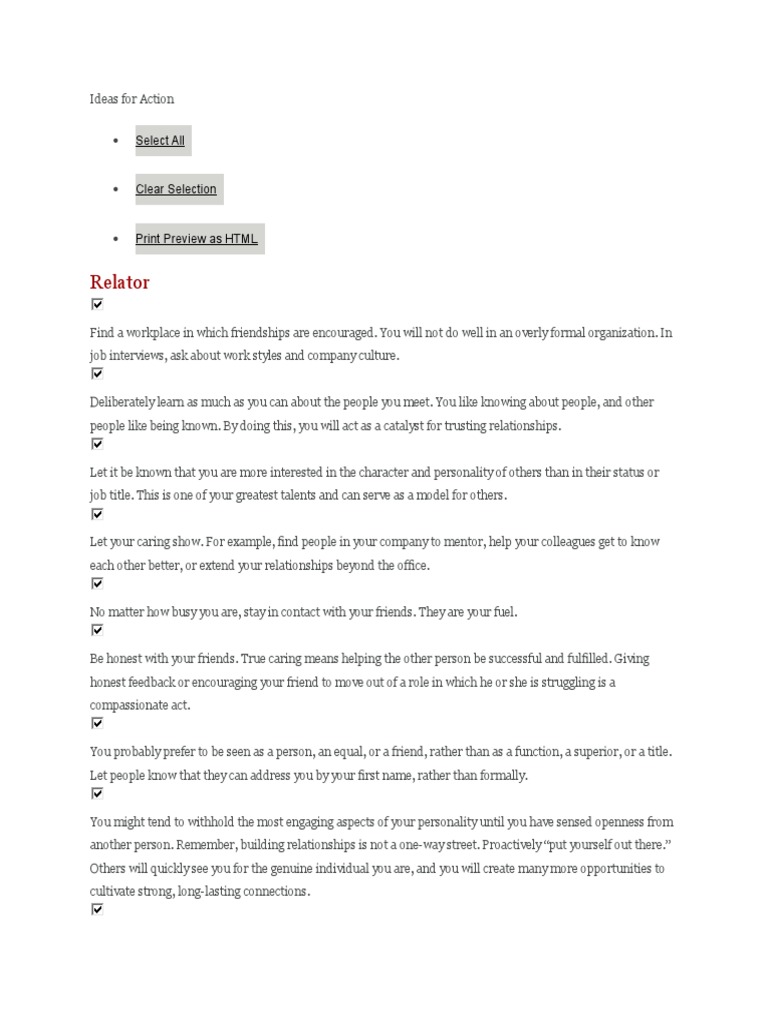 Ideas For Action | PDF | Goal | Competence (Human Resources)