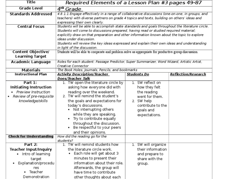 Holes Lesson 3 | PDF | Career & Growth