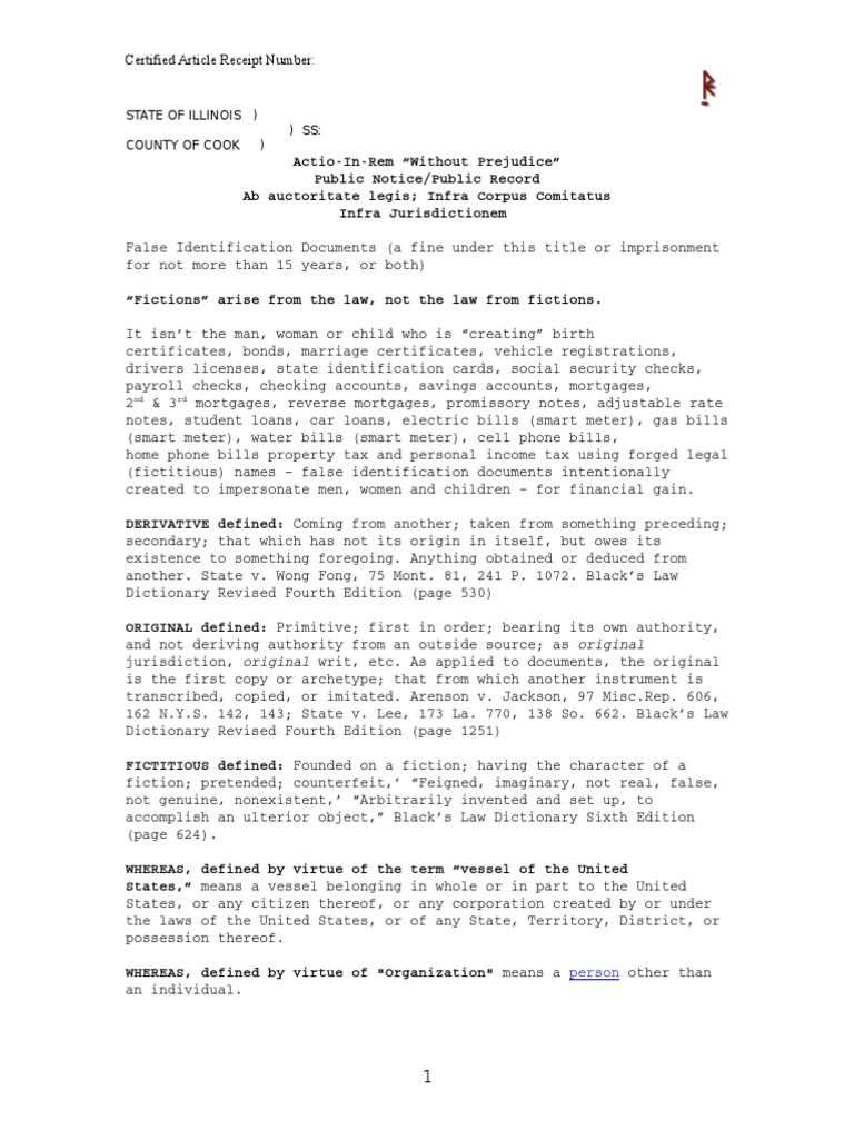 False Identification Documents Fraud and related activity in connection ...