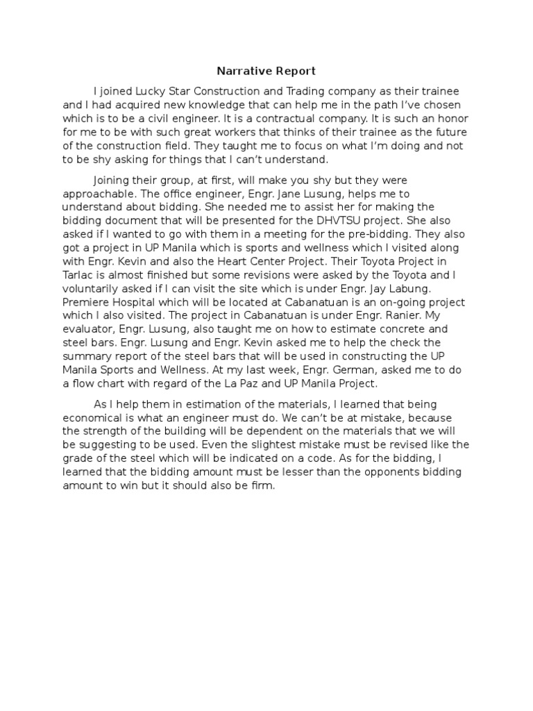 Narrative Reflection | PDF | Career & Growth