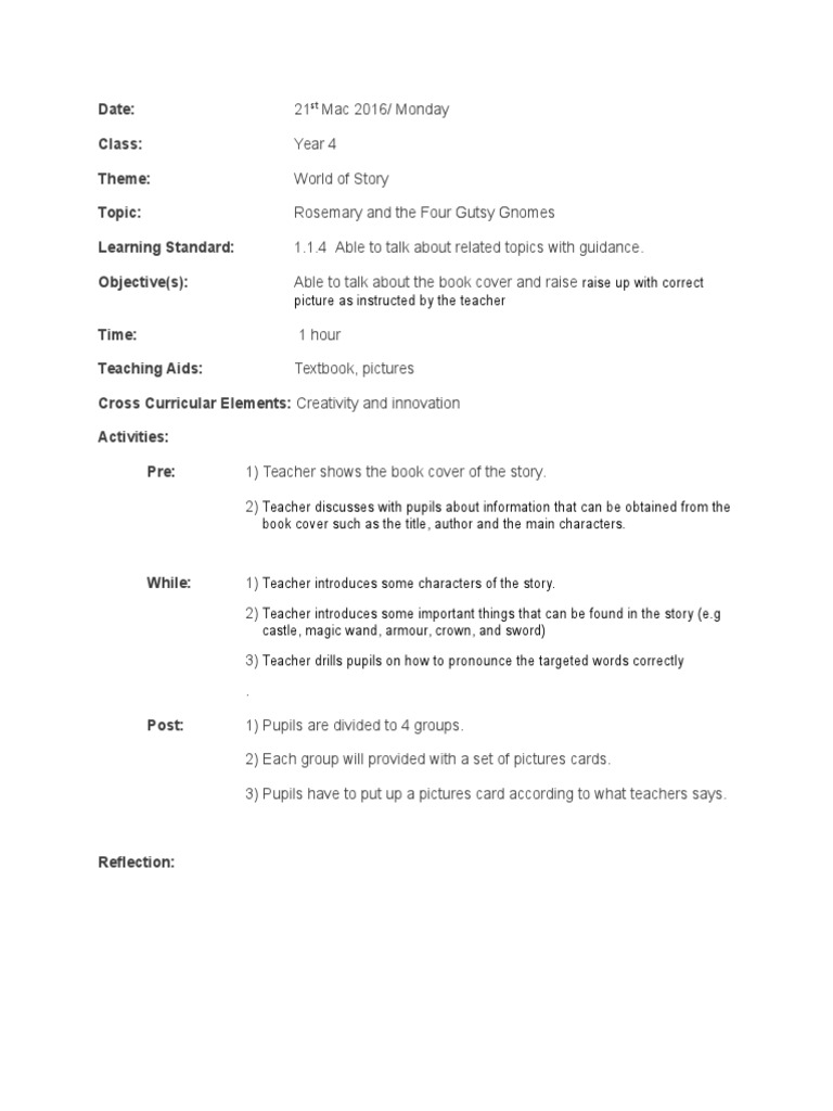 Week 10 RPH ENGLISH | PDF | Question | Learning