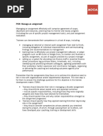 acca PER Performance Objectives | Auditor's Report | Board Of Directors