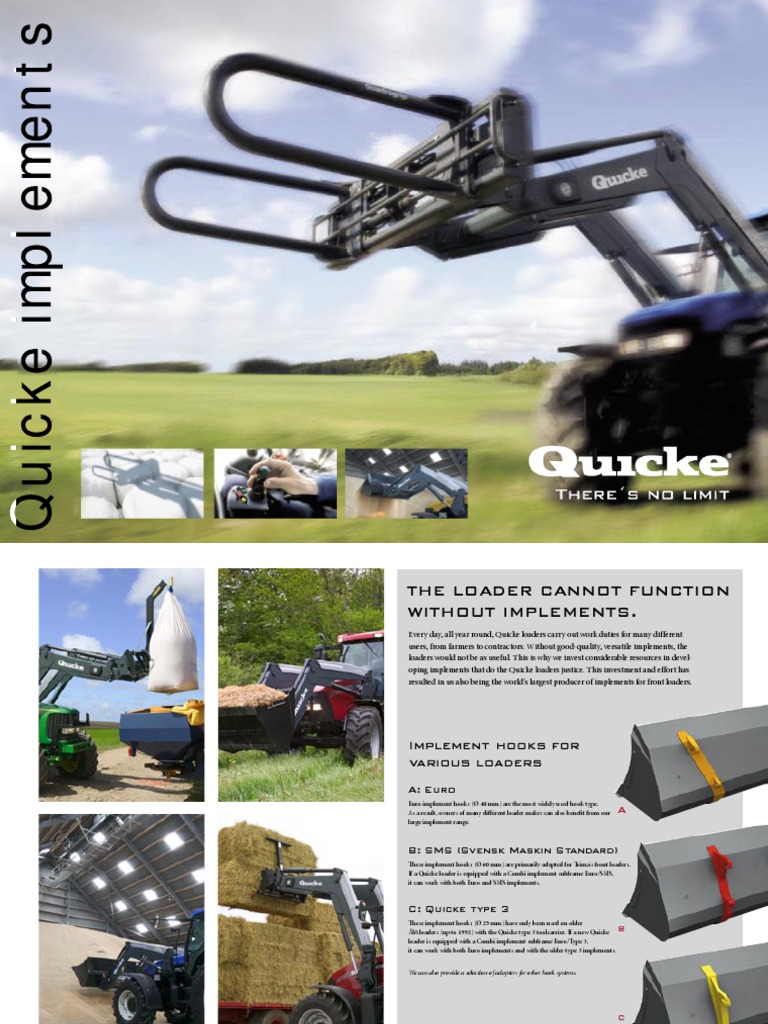 Quickie Implement Leaflet | PDF | Loader (Equipment) | Hay