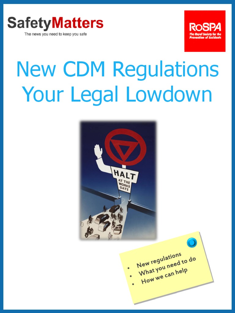CDM Regulations Ebook | PDF | Occupational Safety And Health | Safety