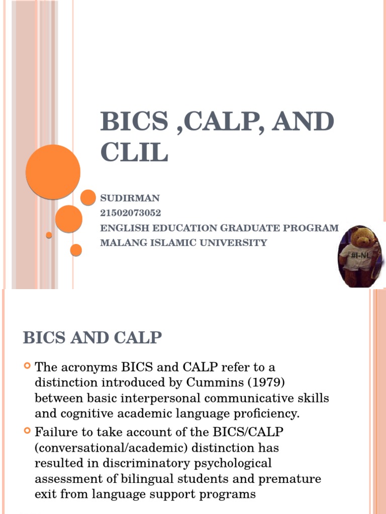 Bics and Calp, Cill | Multilingualism | Education Theory