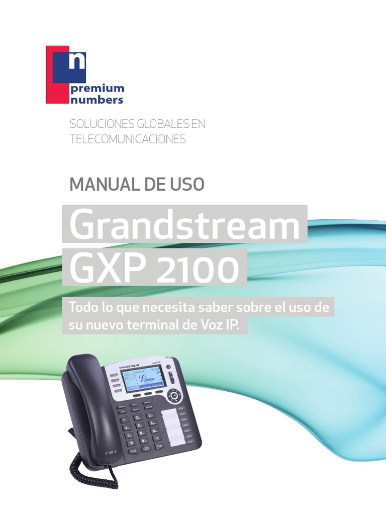 Manual Grandstream GXP2100 | PDF | Terminal de computadora | Auriculares