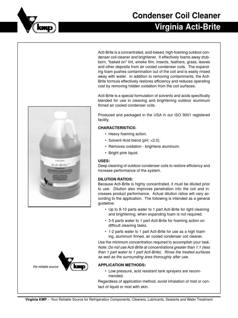 Acti Brite | Download Free PDF | Foam | Heat Exchanger