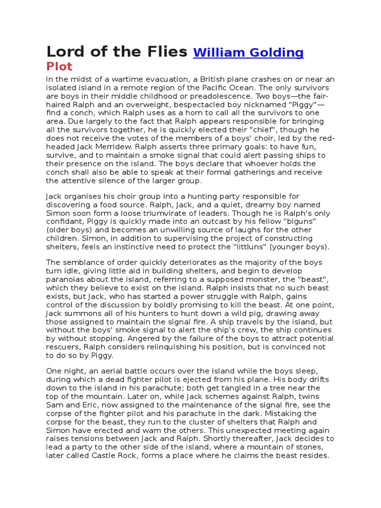 Lord of The Flies | PDF | Violence