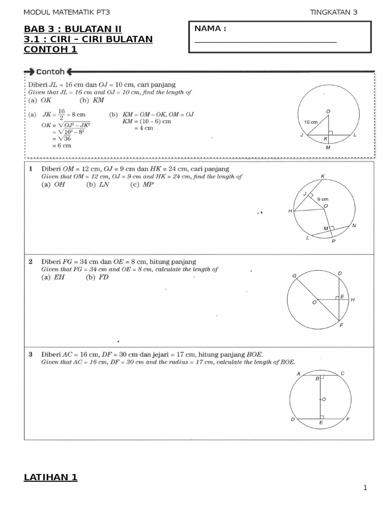 Bab 3 Bulatan II | PDF
