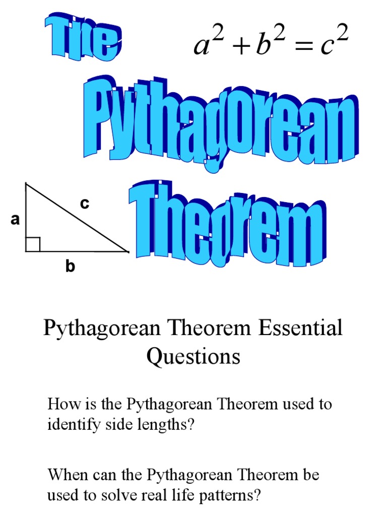 Pythagorean Theorem Instructional PowerPoint | PDF | Euclidean Plane ...