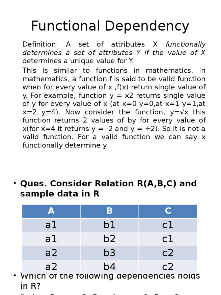 Functional Dependency | PDF | Software Design | Computer Programming