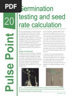 Calculation and Estimation of Seed Rate, Plant | PDF | Seed | Weight