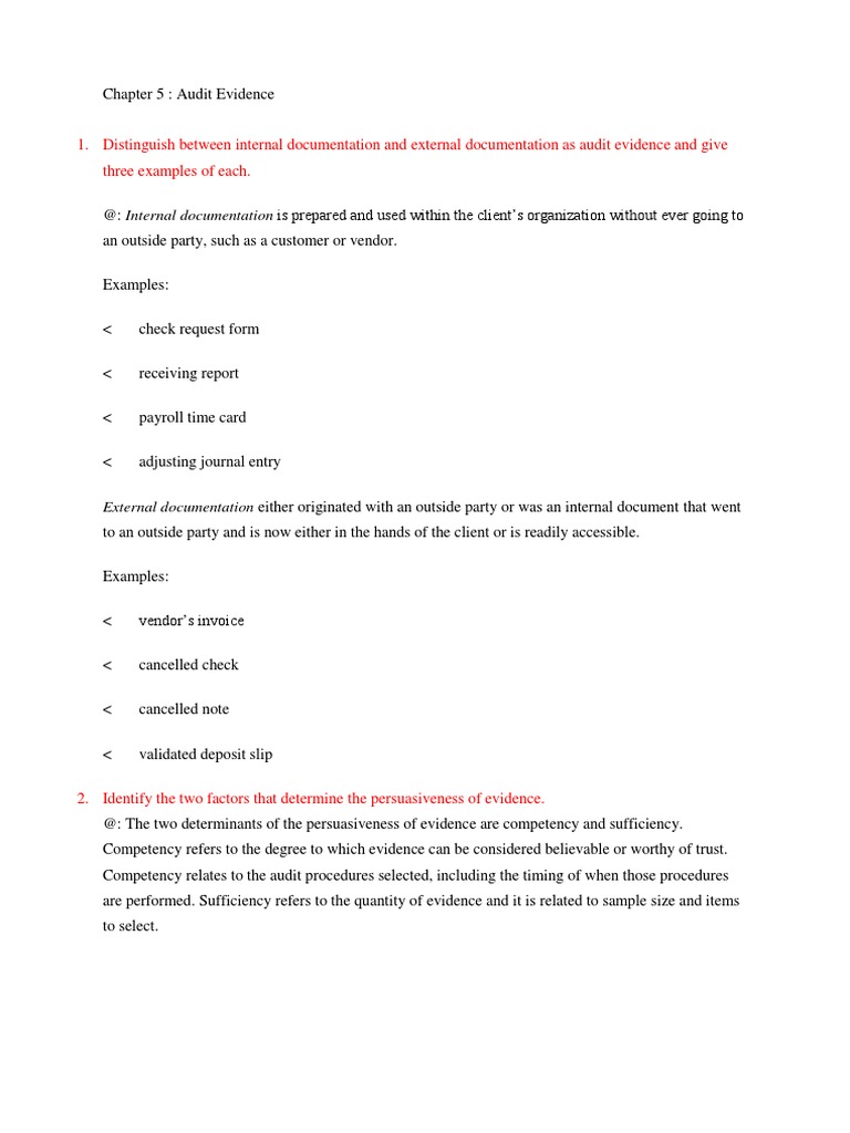Audit and Assurance 1 Tutorial Answers PDF | PDF | Financial Audit ...