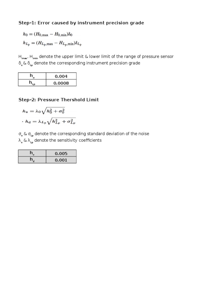 Step-1: Error Caused by Instrument Precision Grade | PDF