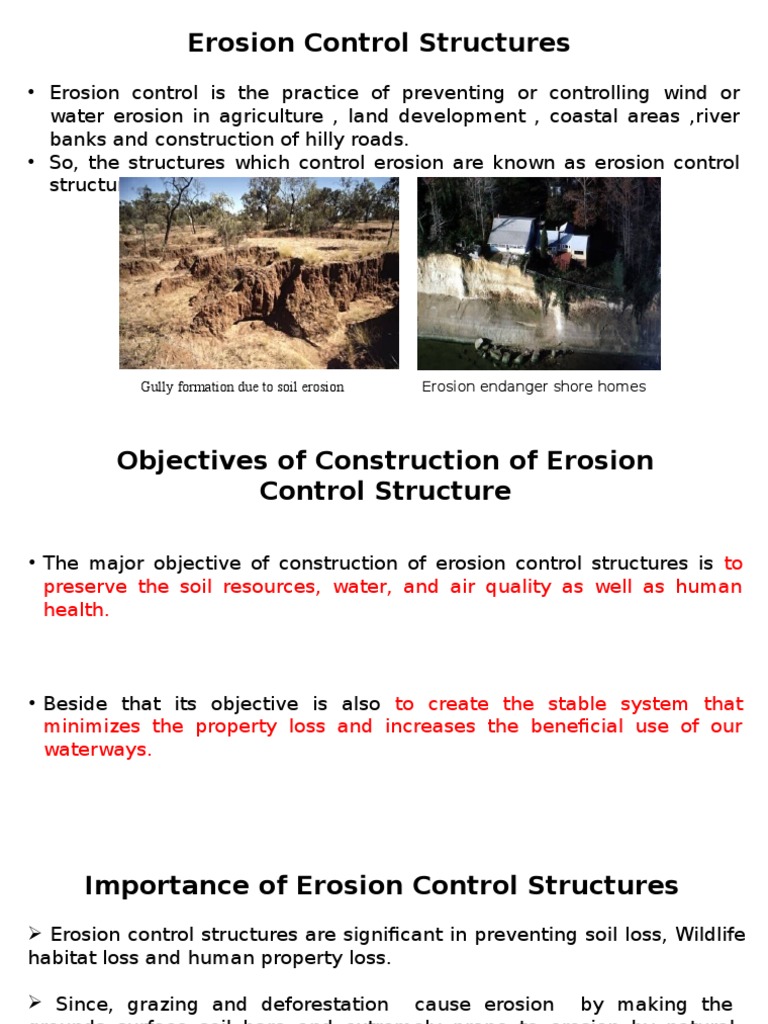 Erosion N Gully Control Structures Self | PDF | Erosion | Surface Runoff