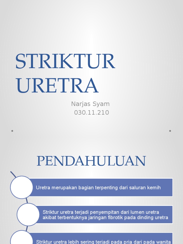 Penanganan Striktur Uretra Pria dan Wanita | PDF