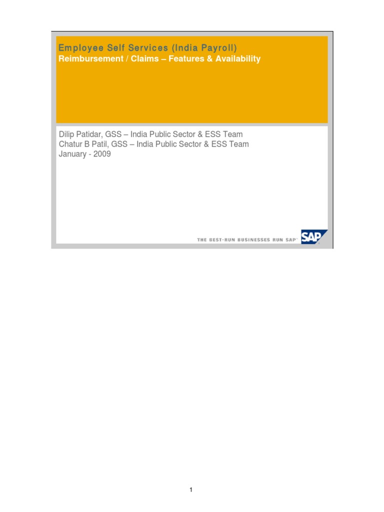 ESS Claims Feature | PDF