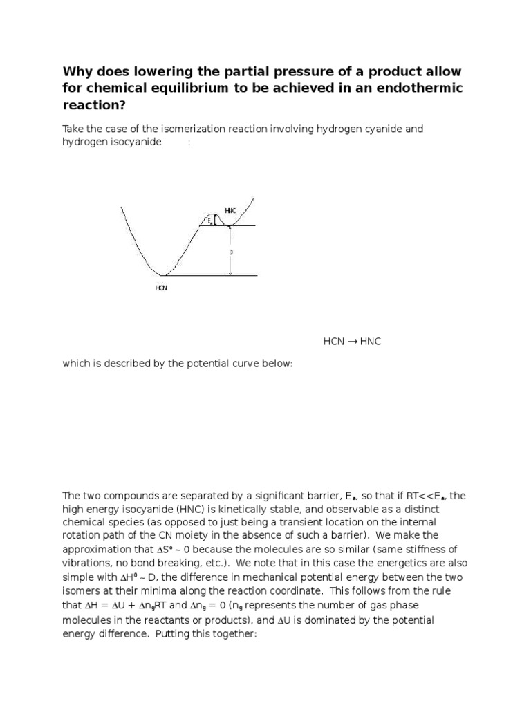 Partial Pressure Equilibrium and Entropy | PDF | Entropy | Heat