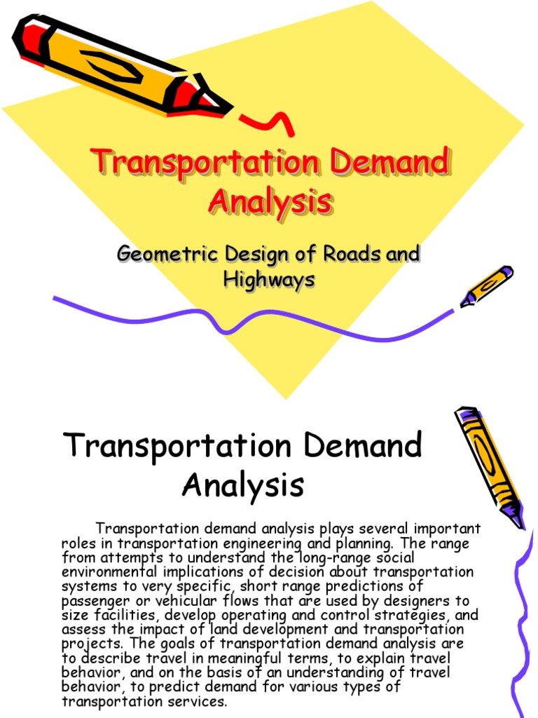 Transportation Demand Analysis | PDF | Transport | Traffic