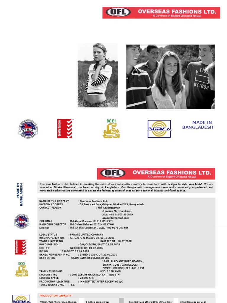 Factory Profile | PDF