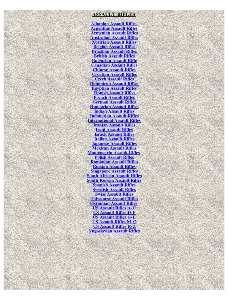 Assault Rifles | PDF | Military Equipment | Rifle