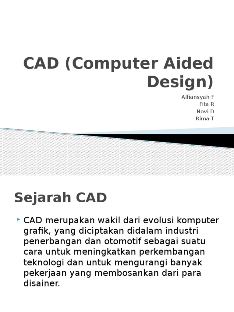 CAD Computer Aided Design | PDF | Komputer