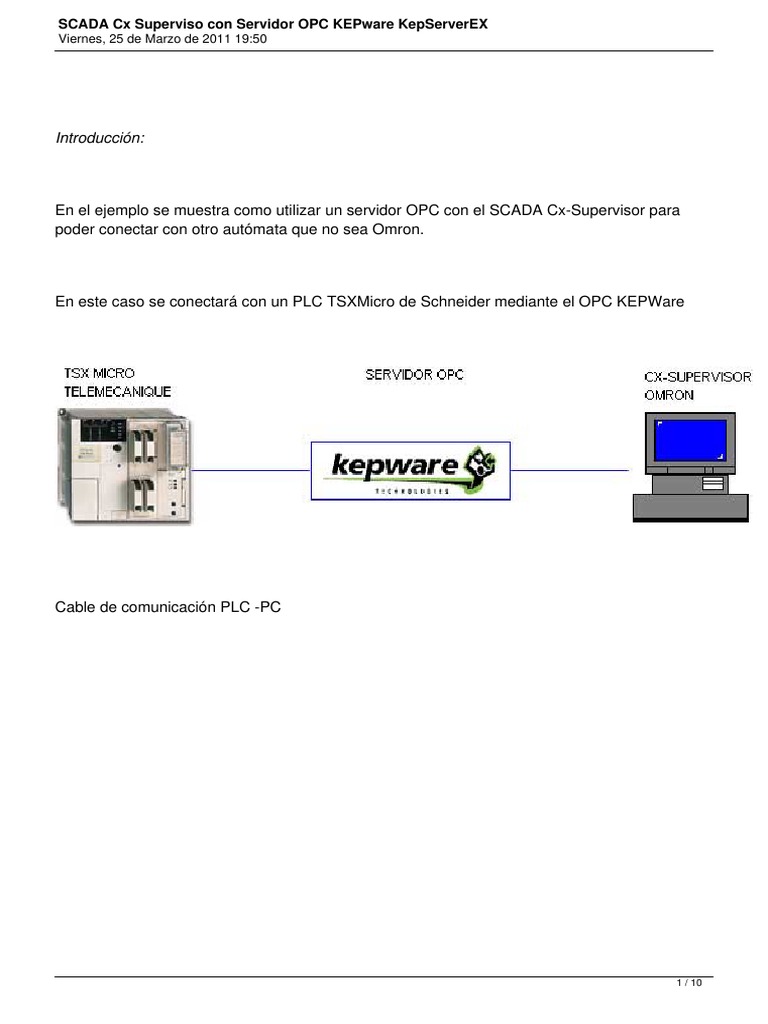 821 Scada CX Superviso Con Servidor Opc Kepware Kepserverex | PDF ...