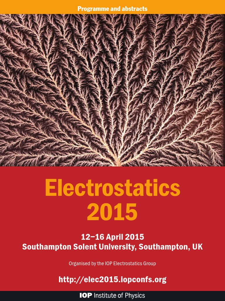 Electrostatics 2015 Abstract Book - DIGITAL | PDF | Electrostatics ...