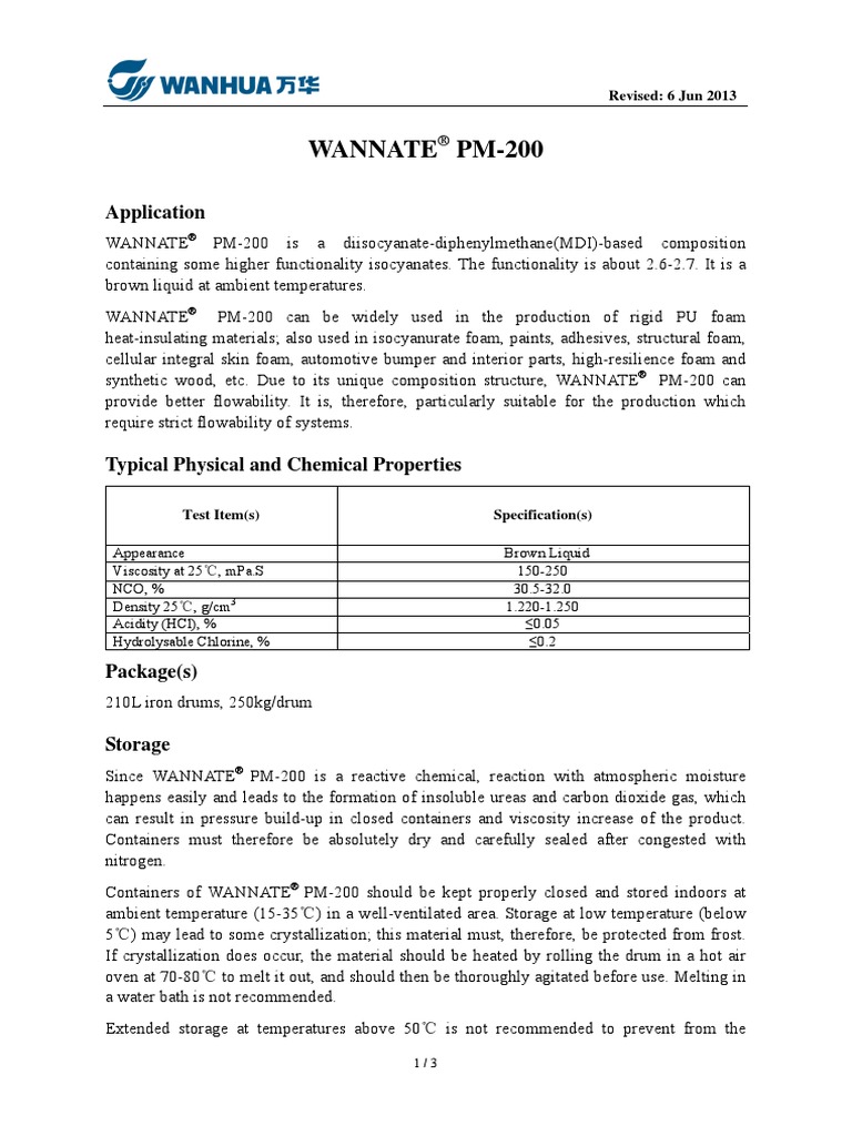 Wannate PM-200 en 20130606 | PDF | Foam | Carbon Dioxide