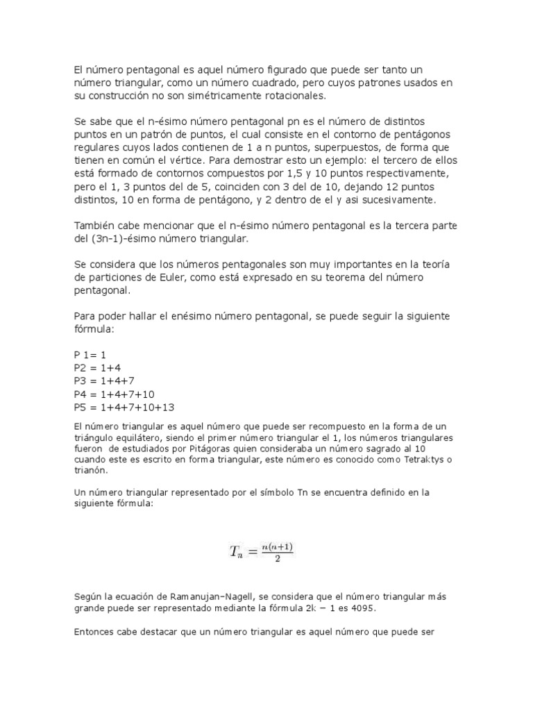 Teoria Numeros Geometricos | PDF | Triángulo | Teoría de los números